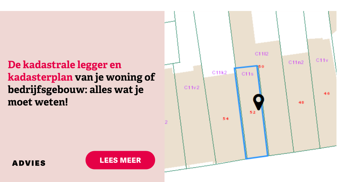 Wat is een kadastrale legger en kadasterplan van een woning - Dewaele