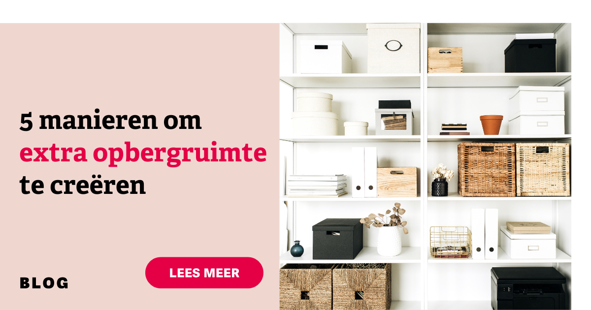 DIY: vijf handige manieren om extra opbergruimte te creëren! - Dewaele
